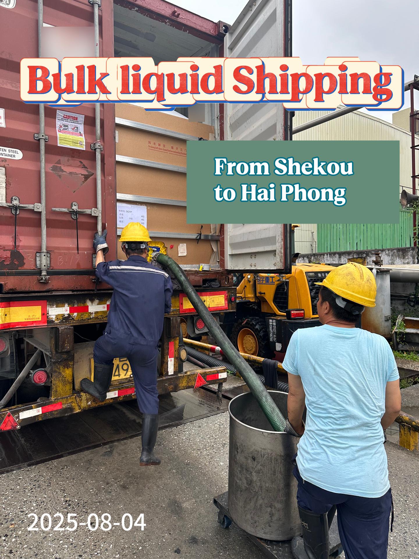 News - Bulk liquid container shipment from Shekou to Hai Phong